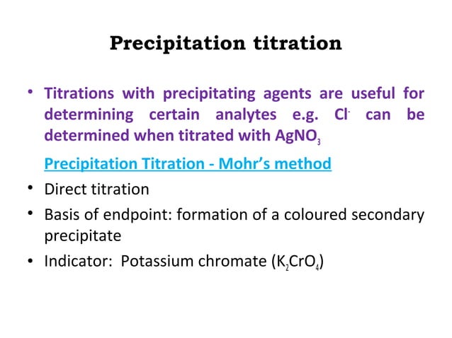 Types of titrations | PPT