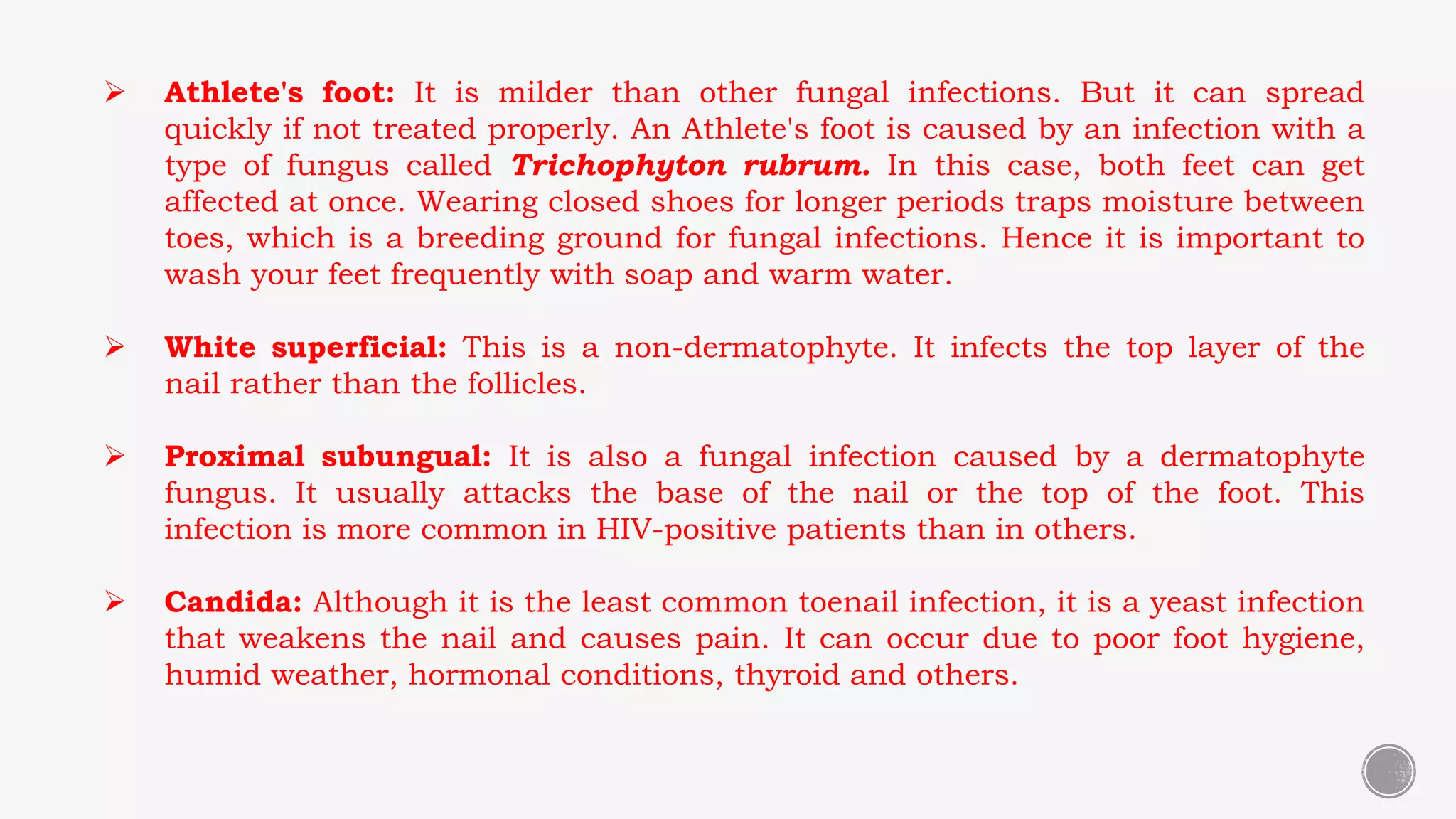 Types Of Toenail Fungus And Fungal Nail Infection Treatment In London | PDF
