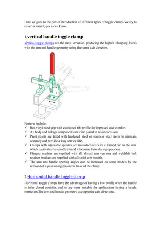 Types of toggle clamp sp2 | PDF