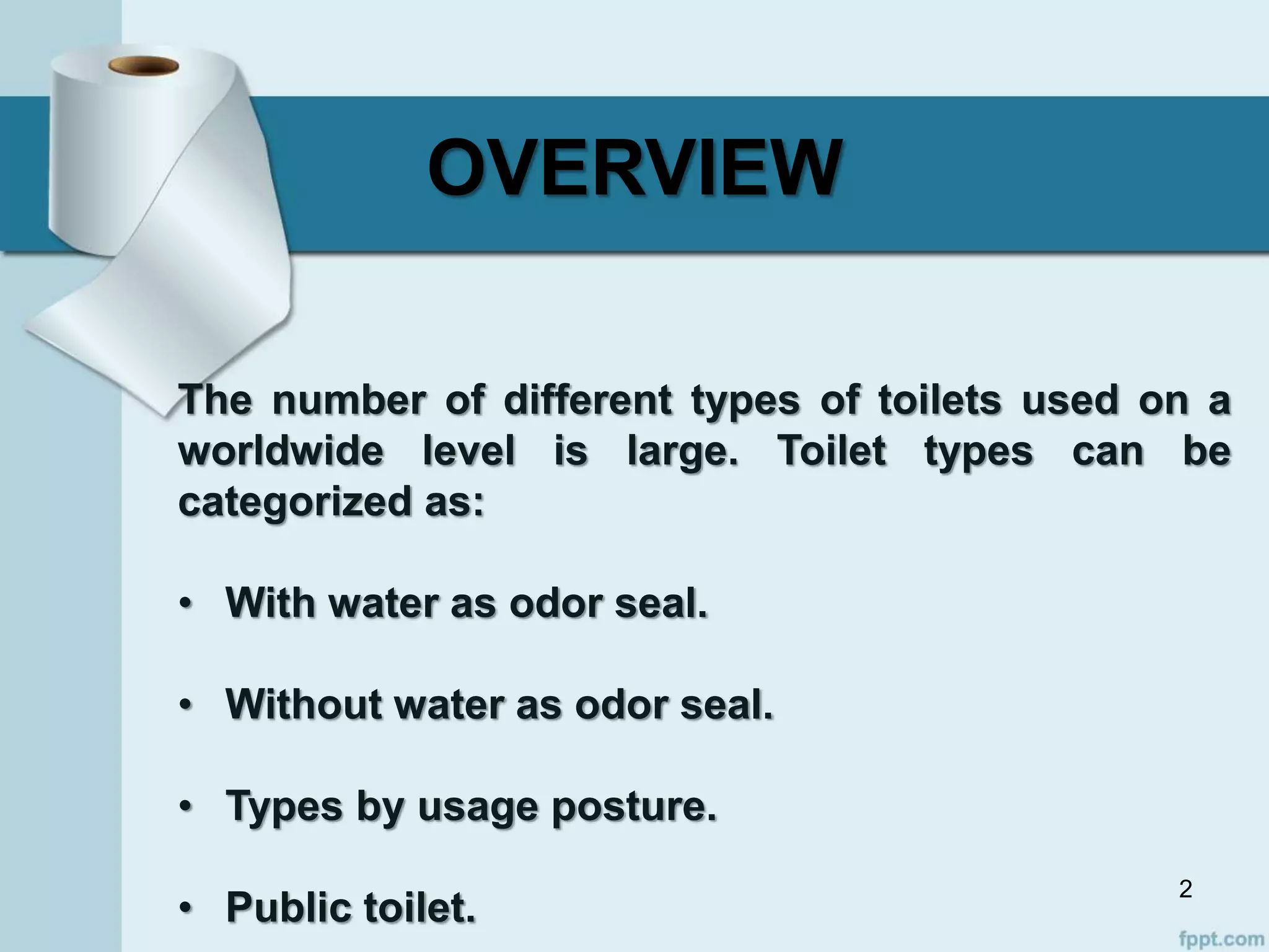 Types of toilet | PPTX
