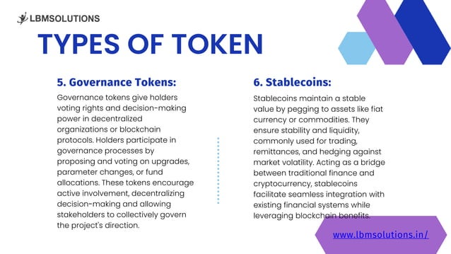 Types of token in blockchain Technology .pptx