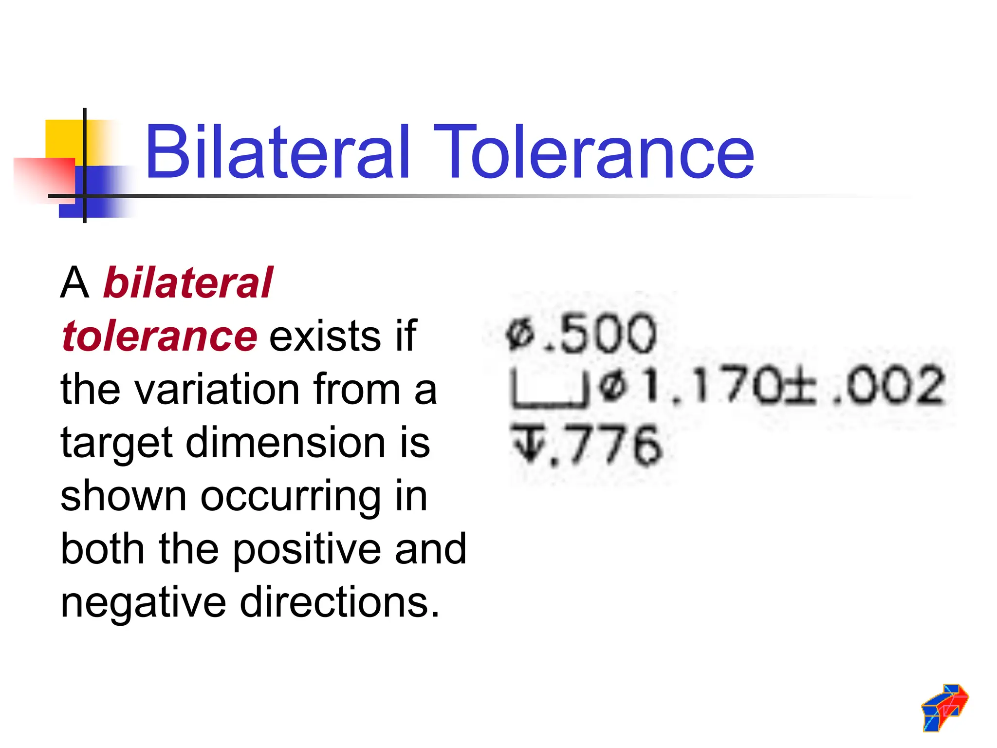 types of tolerances, examples and definition .ppt
