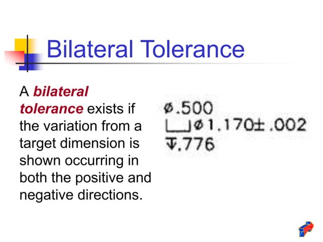 types of tolerances, examples and definition .ppt | 3-D Graphics ...