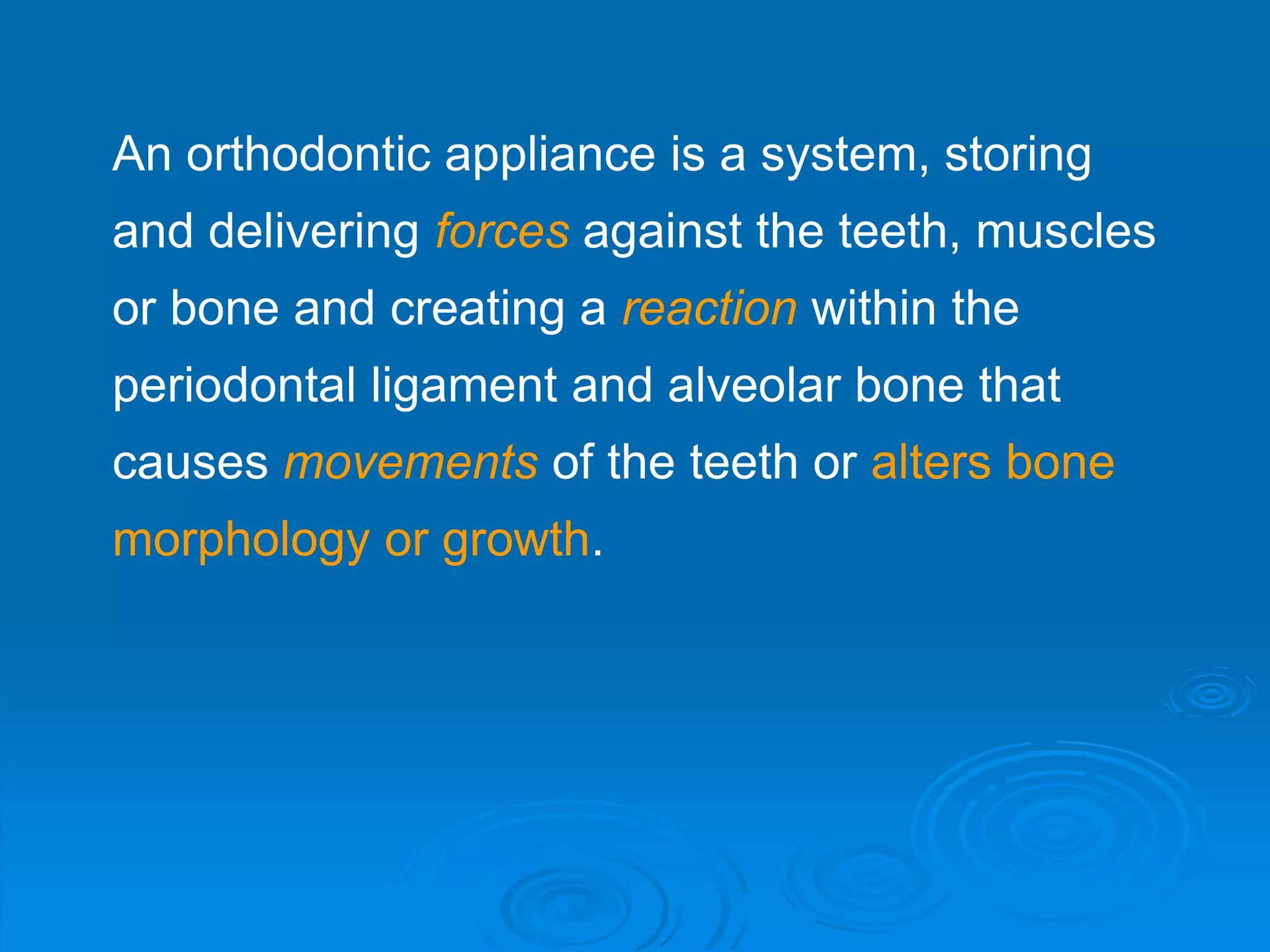 Types of tooth movement in orthodontics (4th BDS) | PPTX