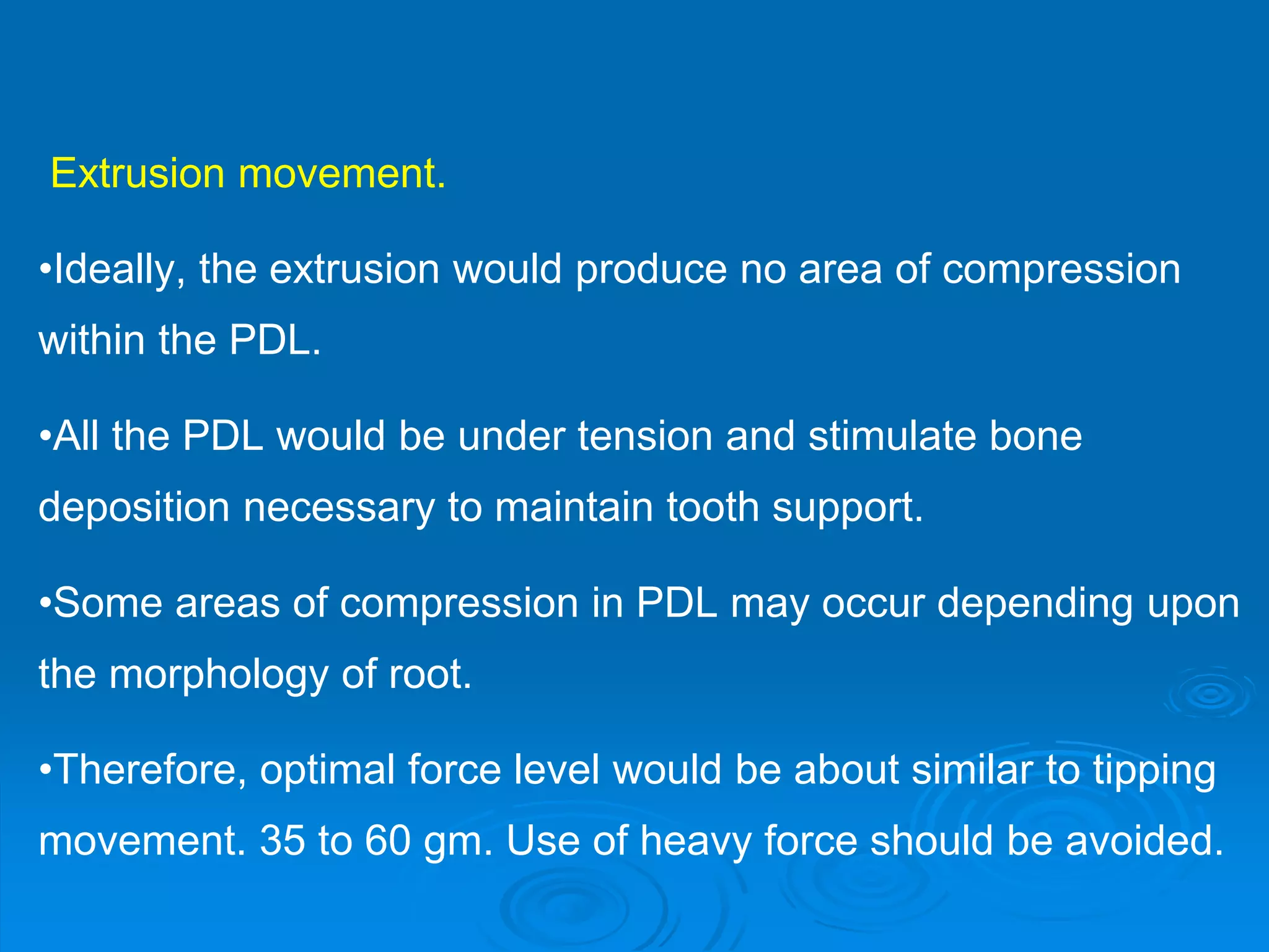 Types of tooth movement in orthodontics (4th BDS) | PPTX