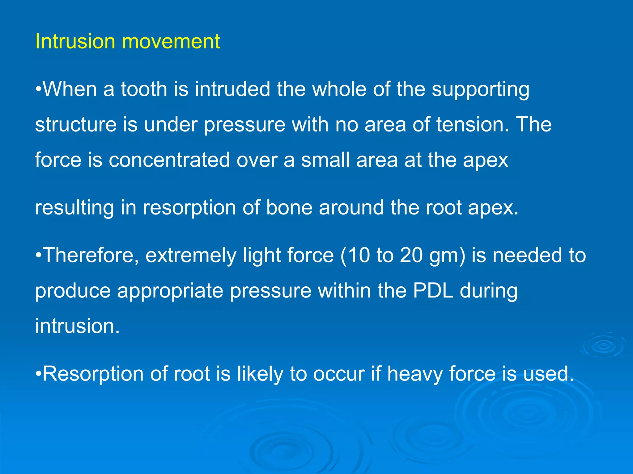Types of tooth movement in orthodontics (4th BDS) | PPTX