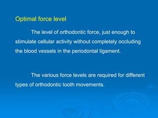Types of tooth movement in orthodontics (4th BDS) | PPTX