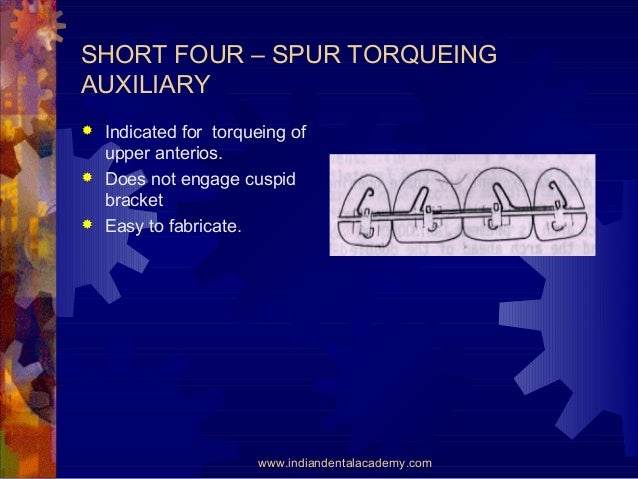 Types of torqueing auxiliary /certified fixed orthodontic courses by…