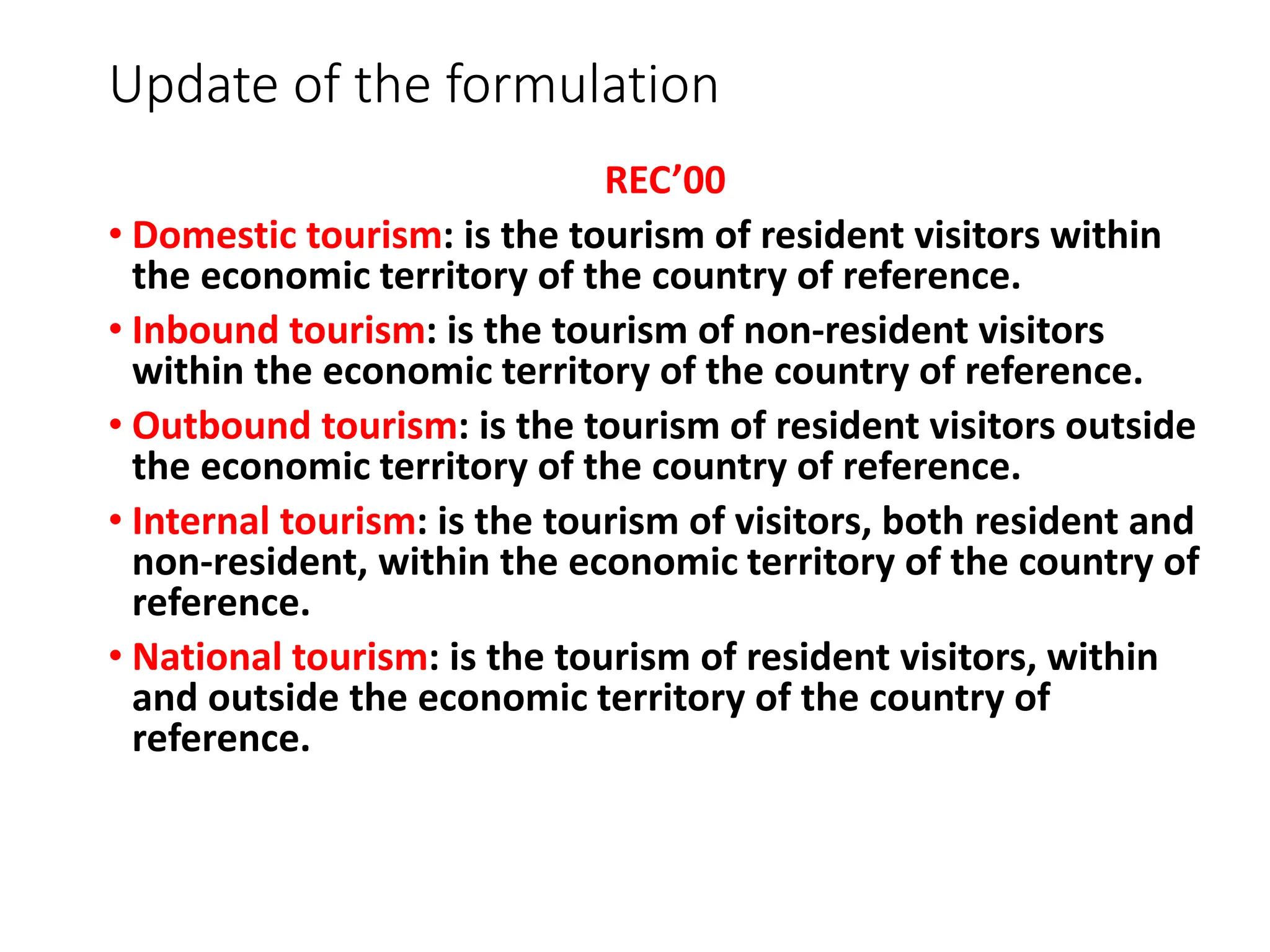 Different types of tourism and their features | PPT
