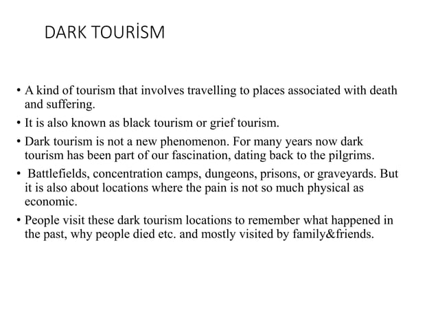 Different types of tourism and their features | PPT | Travel ...