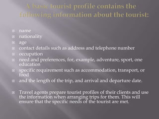 Types of tourist | PPTX