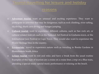 Types of tourist | PPTX