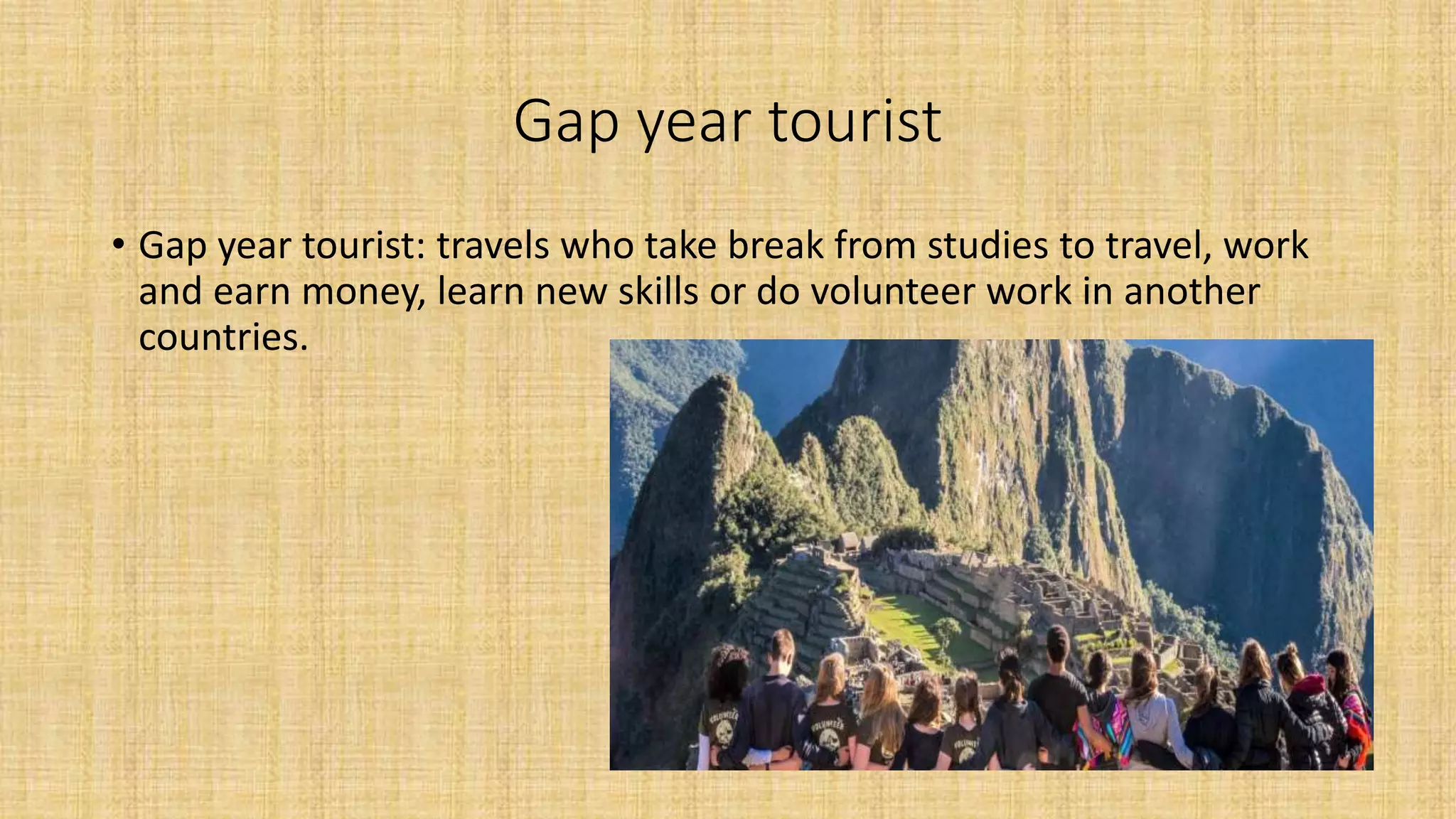 Types of tourist | PPTX
