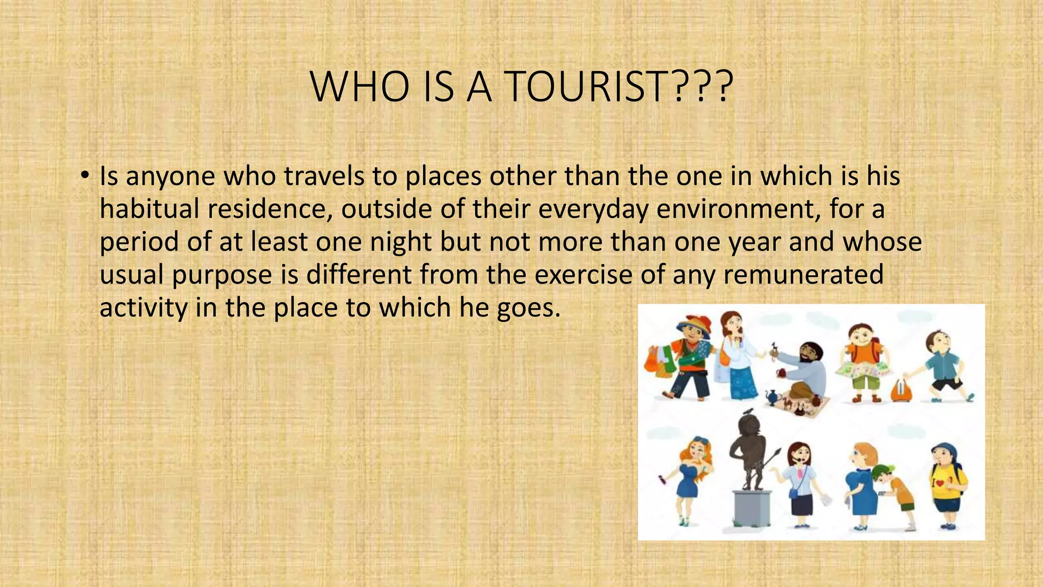 Types of tourist | PPTX