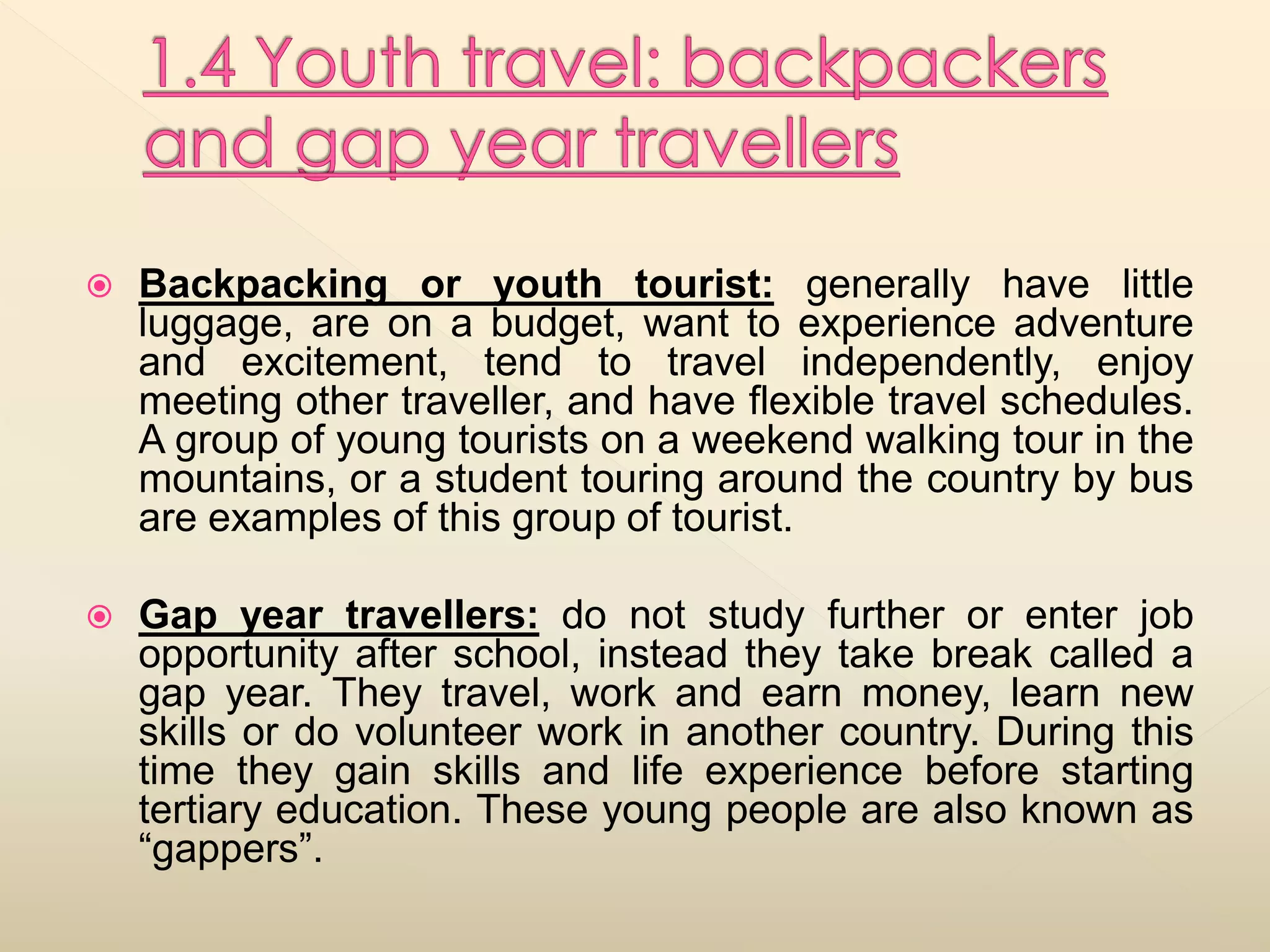 Types of tourists | PPTX