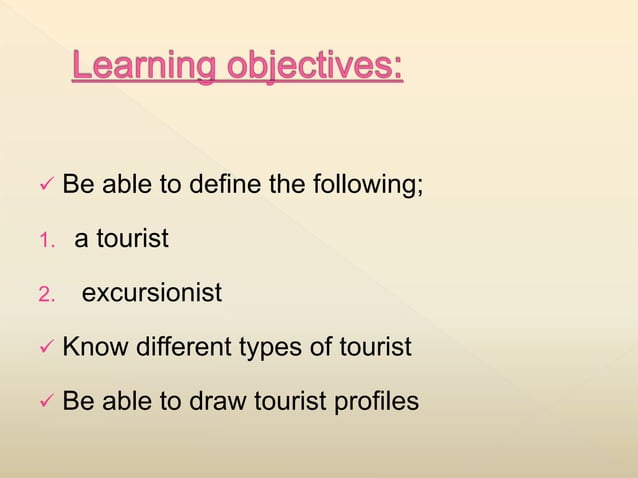 Types of tourists | PPTX