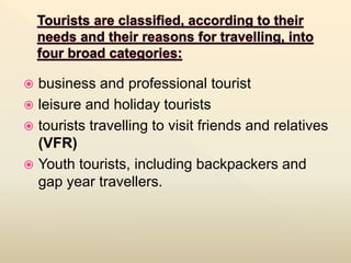 Types of tourists | PPTX