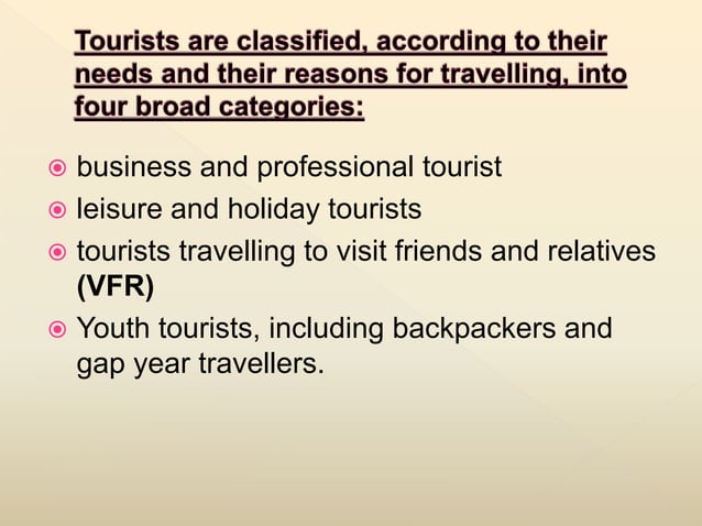 Types of tourists | PPTX