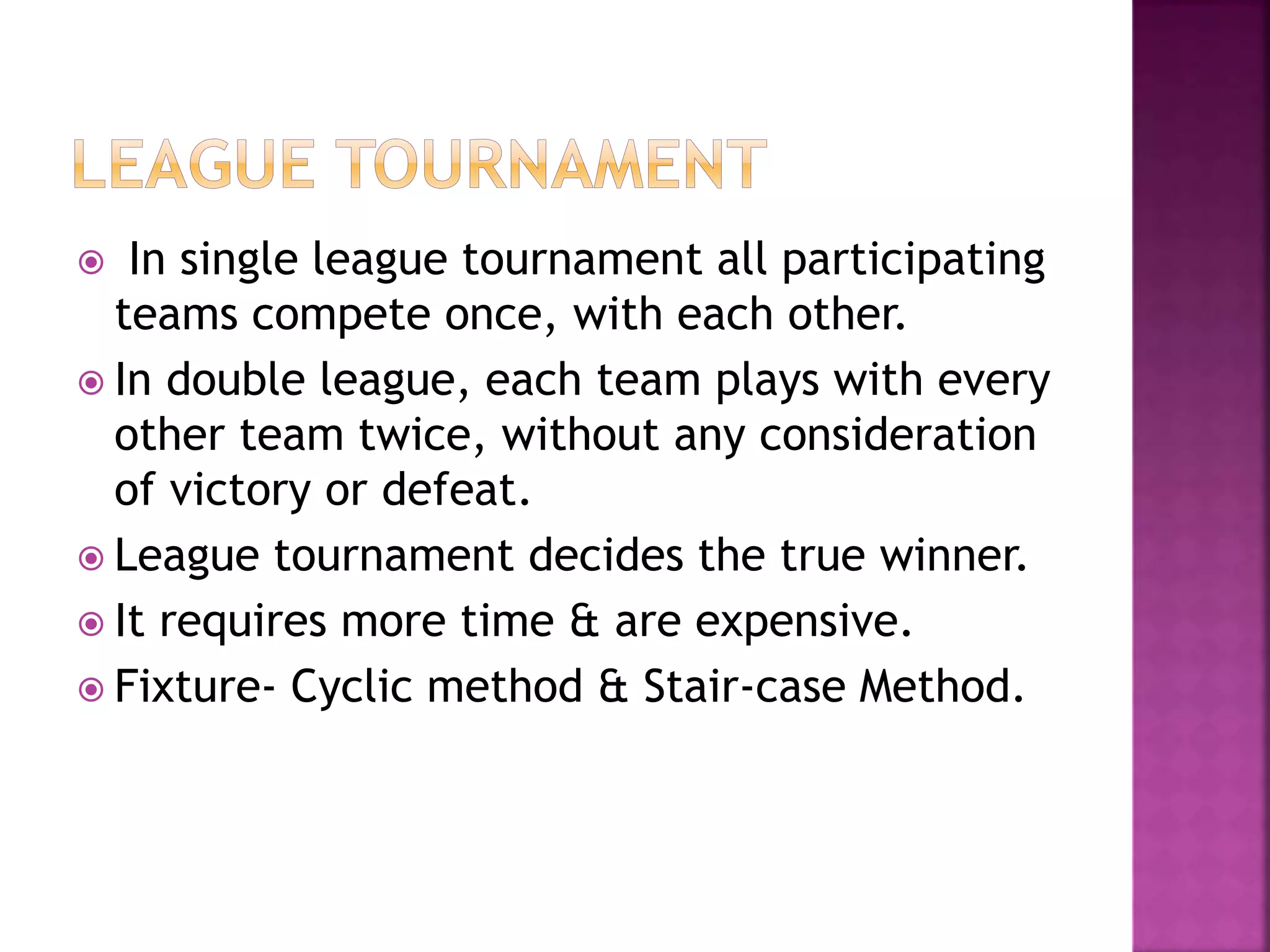 Types of tournament | PPTX