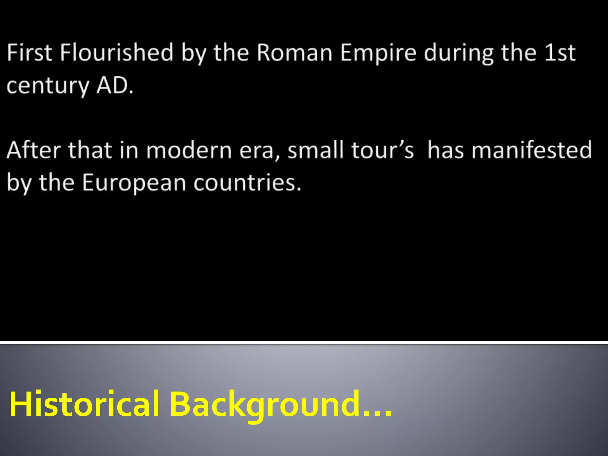 Types of Tours and Tour operator | PPTX