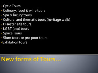Types of Tours and Tour operator | PPTX