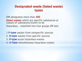 Types of toxic and hazardous waste | PPTX