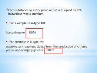 Types of toxic and hazardous waste | PPTX