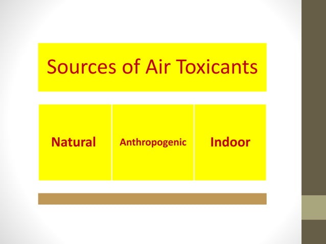 Types of Toxicants - exposure class | PPTX