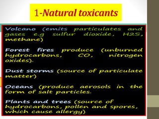 Types of Toxicants - exposure class | PPTX