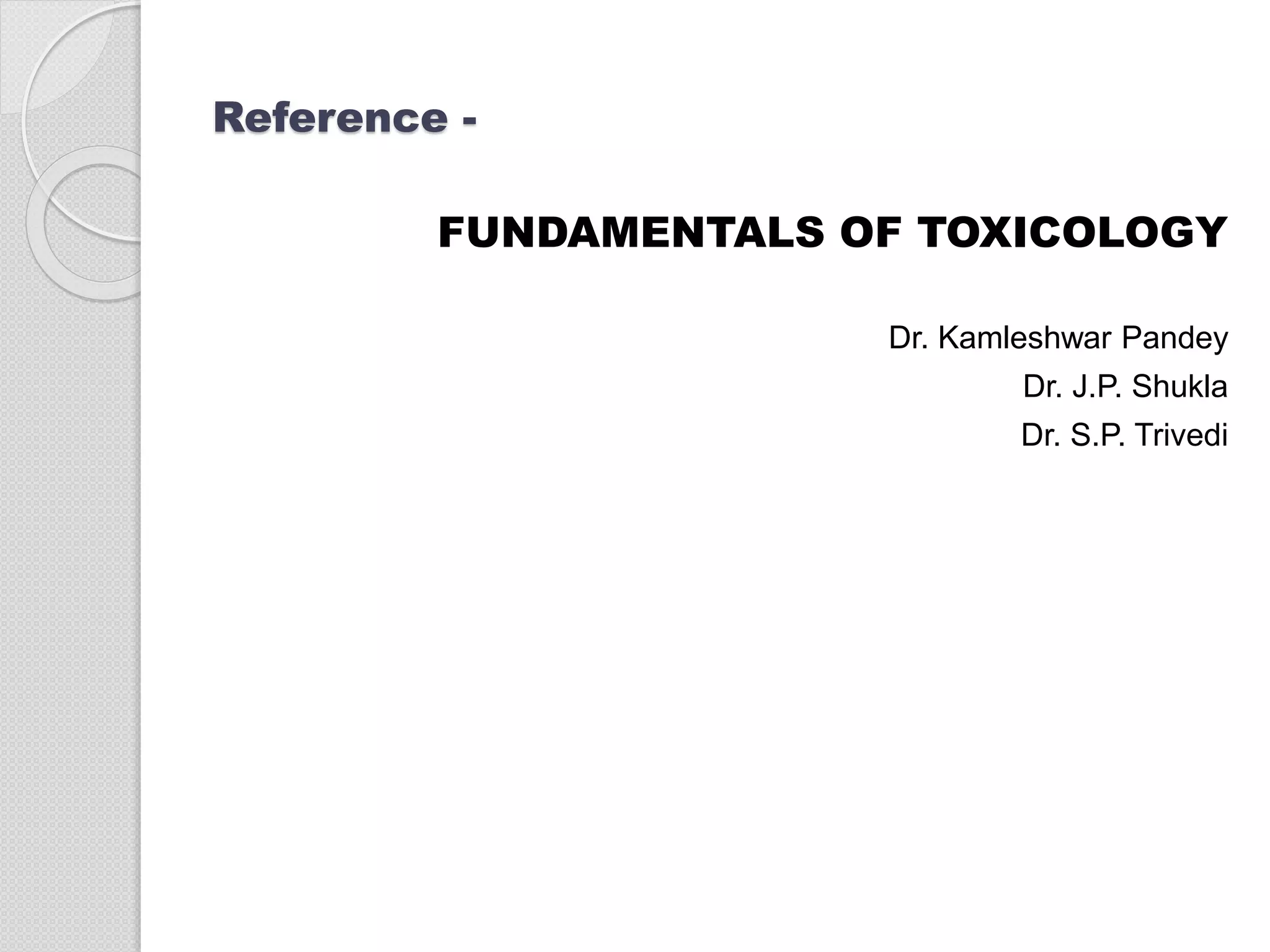 Types of toxicity | PPTX