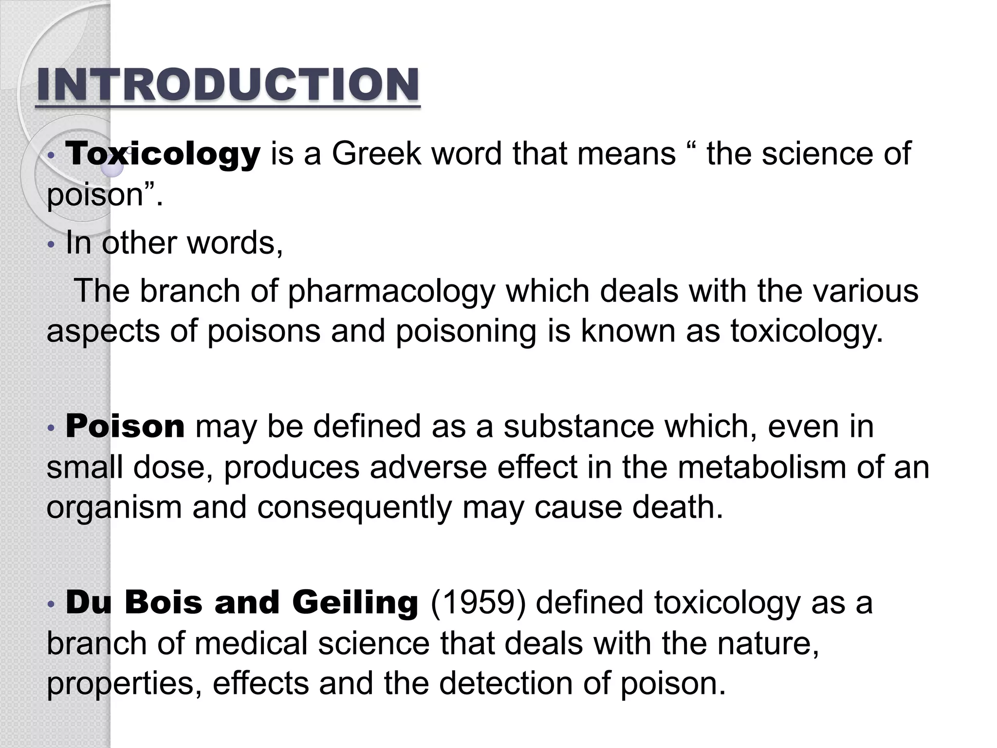 Types of toxicity | PPTX