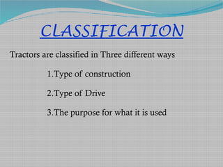 Types of tractors | PPT