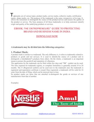 Types of trademark in india | PPTX