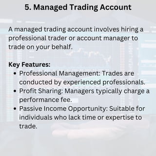 Types of Trading Accounts A Complete Guide for Traders | PDF