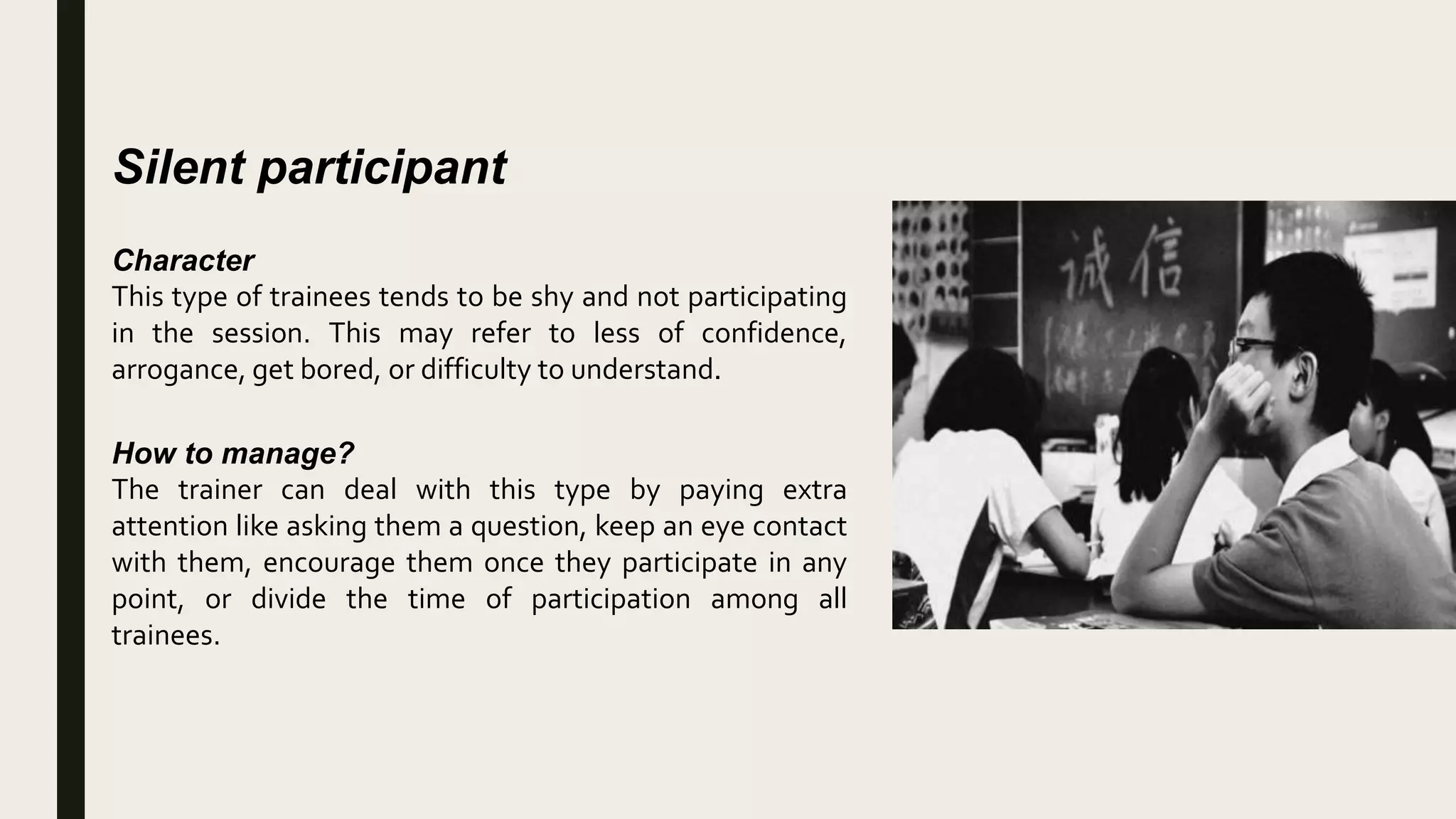 Types of Trainees | PPTX