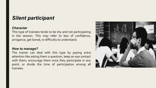 Types of Trainees | PPTX