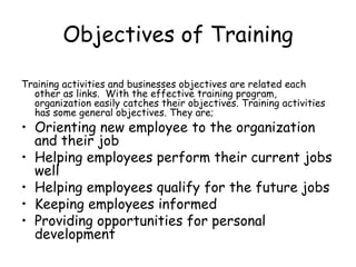Types Of Trainig1 | PPT
