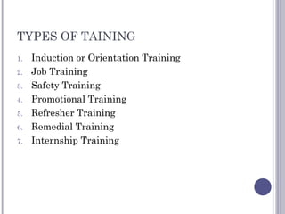Types of training | PPT