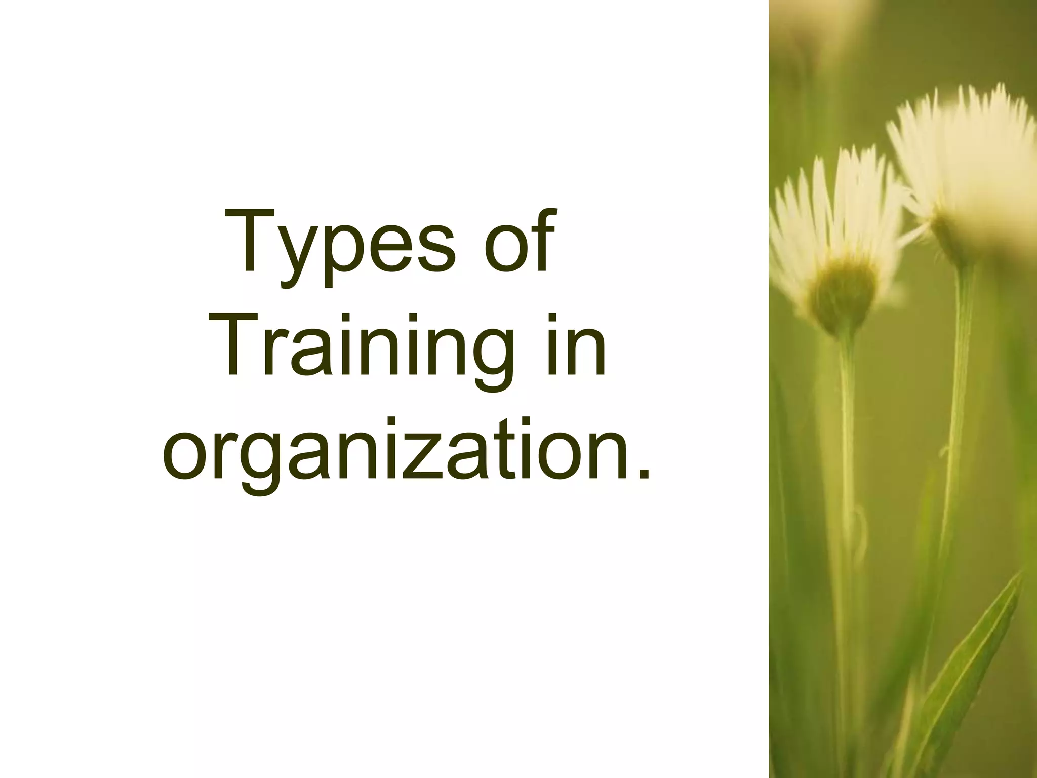 Types of training | PPTX
