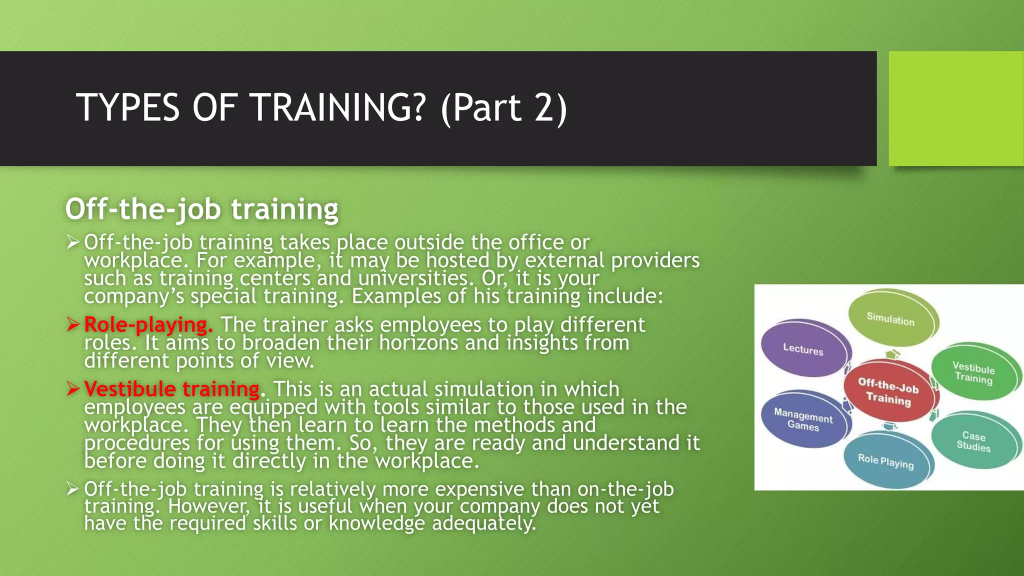 TYPES OF TRAINING AND ITS BENEFITS.pptx