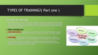 TYPES OF TRAINING AND ITS BENEFITS.pptx