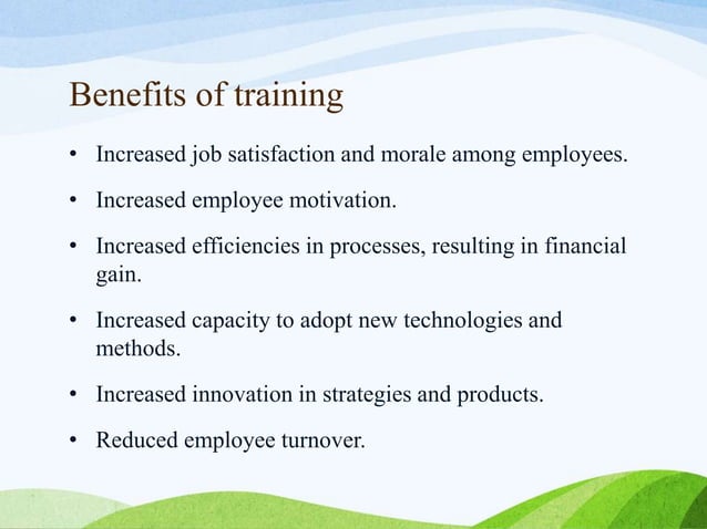 Types of training | PPTX | Vocational Training | Careers