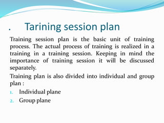 Types of training plans | PPTX