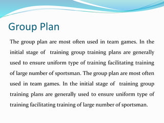 Types of training plans | PPTX