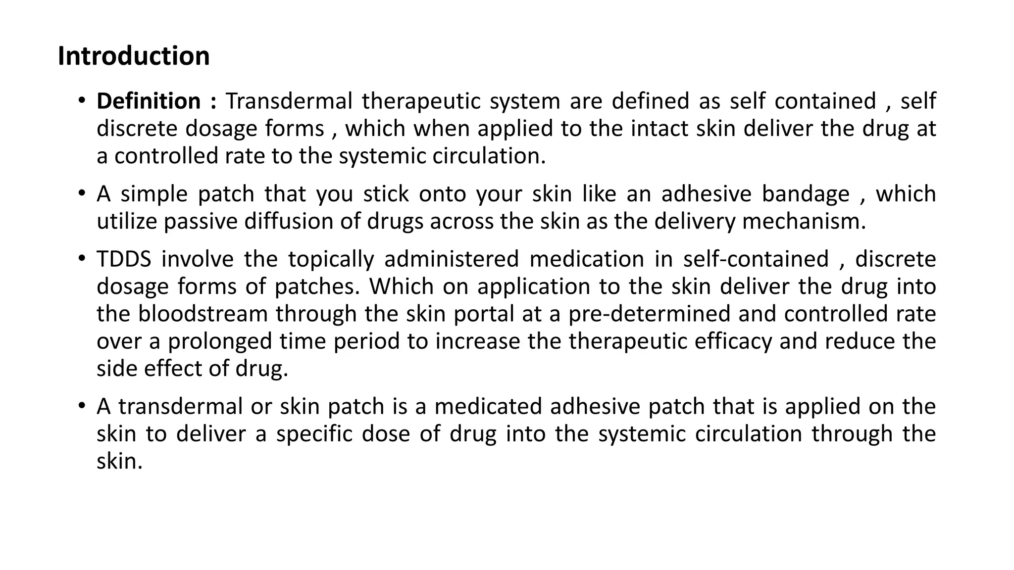 Types of transdermal drug delivery system & evaluation dds | PPTX