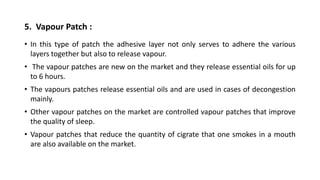 Types of transdermal drug delivery system & evaluation dds | PPTX
