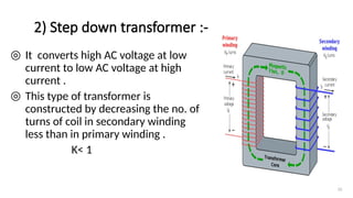 types of transformers | transformers classification | PPTX
