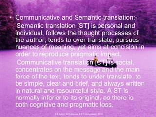 Types of translation | PPTX