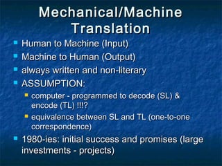 Types of translation | PPT