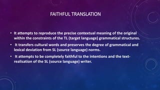 Types of translation | PPTX